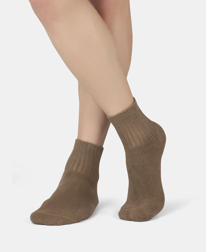 Buy Compact Cotton Terry Ankle Length Socks With StayFresh Treatment ...