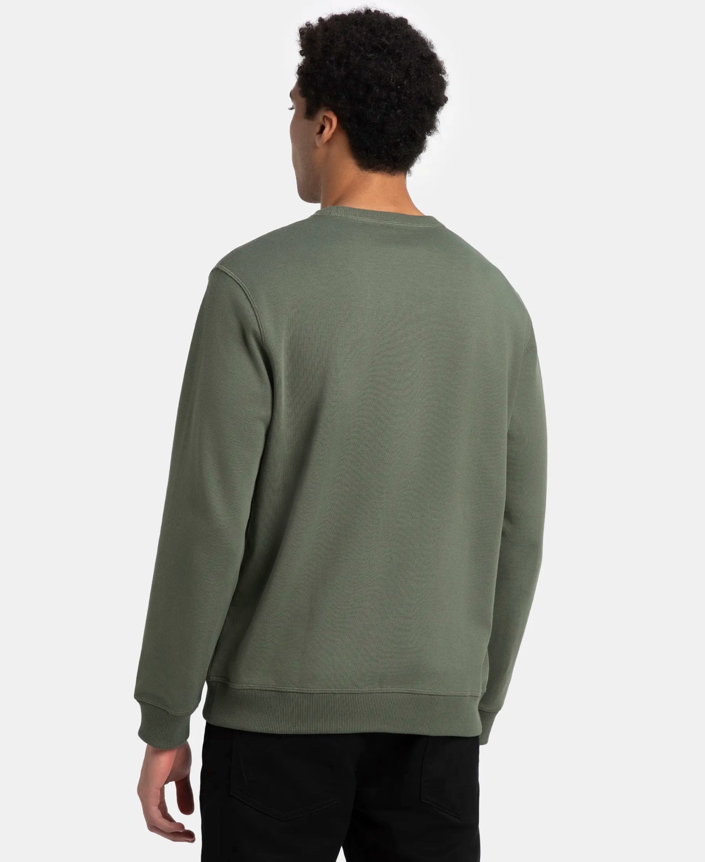 Buy Super Combed Cotton Rich Pique Sweatshirt with Ribbed Cuffs - Thyme ...
