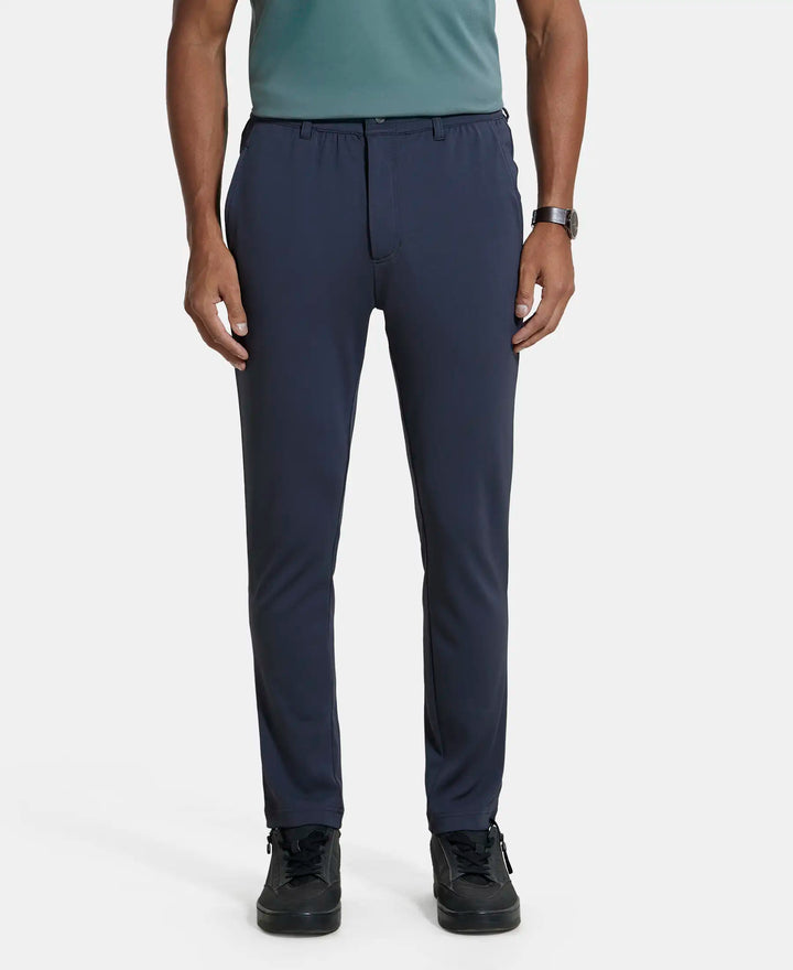 Buy Microfiber Slim Fit All Day Pants with Convenient Side and Back ...