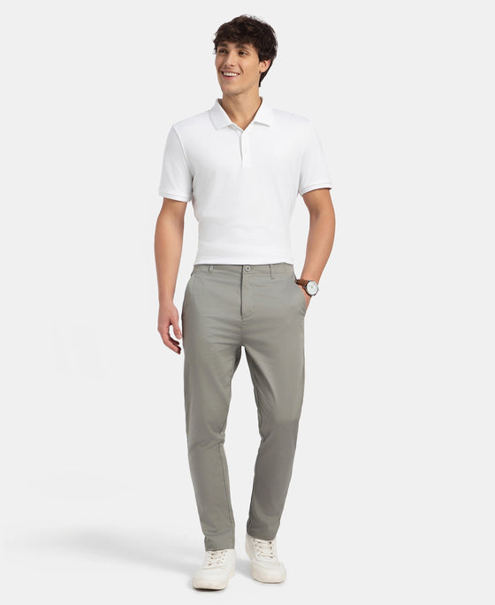 Buy Super Combed Cotton Rich Elastane Stretch Woven Fabric Slim Fit All ...