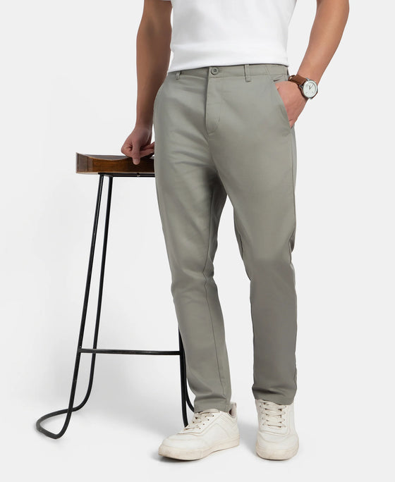 Buy Super Combed Cotton Rich Elastane Stretch Woven Fabric Slim Fit All ...