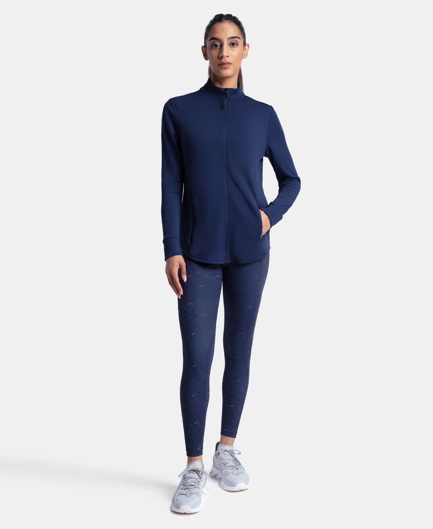 Buy Microfiber Relaxed fit Jacket with Curved Back Hem and StayDry ...