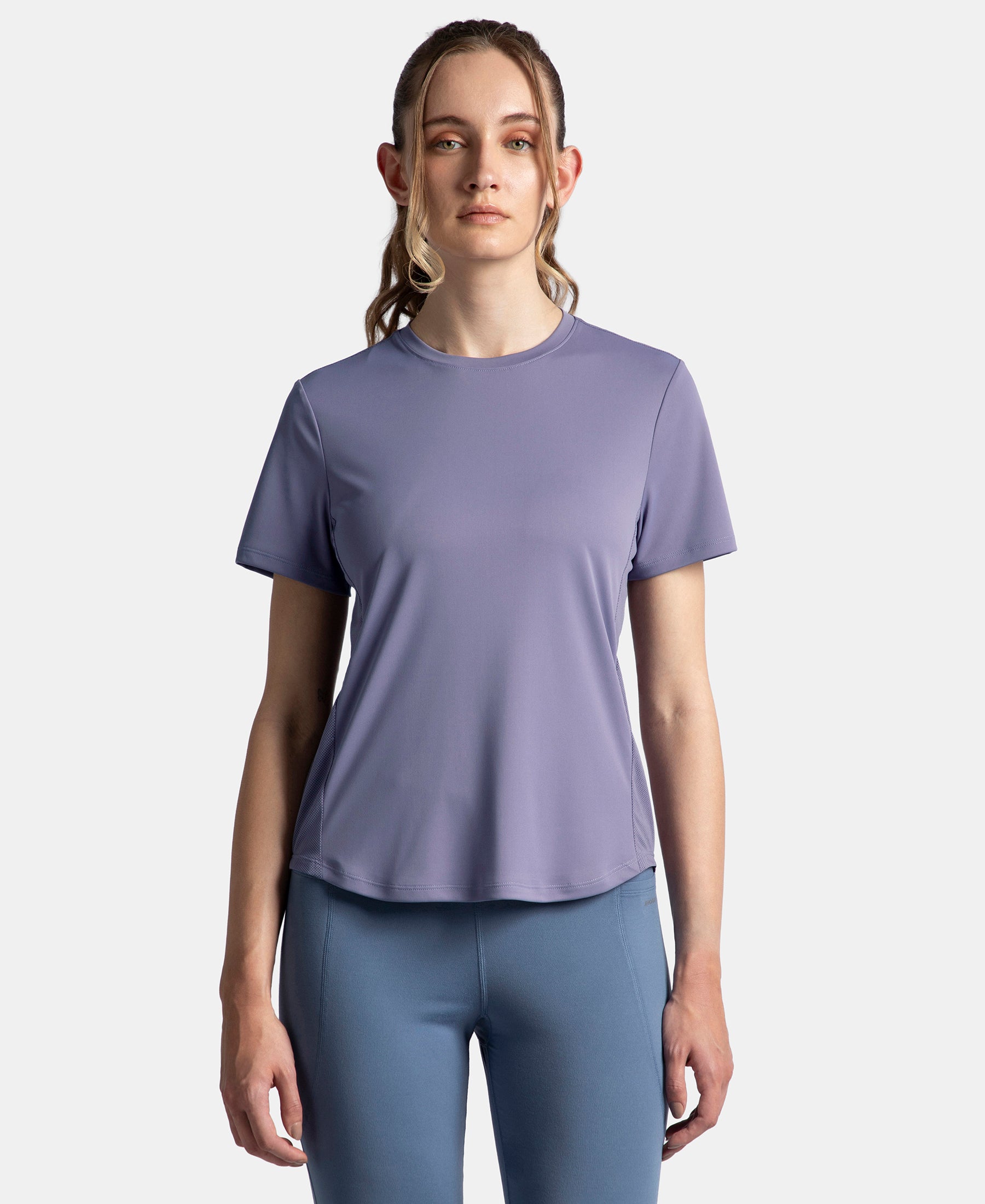 Buy Microfiber Fabric Regular Fit Half Sleeve Breathable Mesh T-Shirt ...