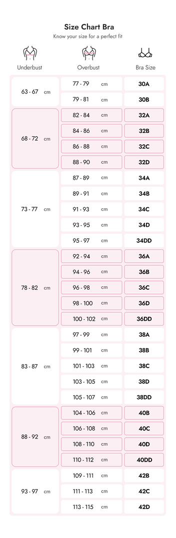 Bra Size Chart: Find Your Bra Size Online With Jockey Bra Size Chart ...
