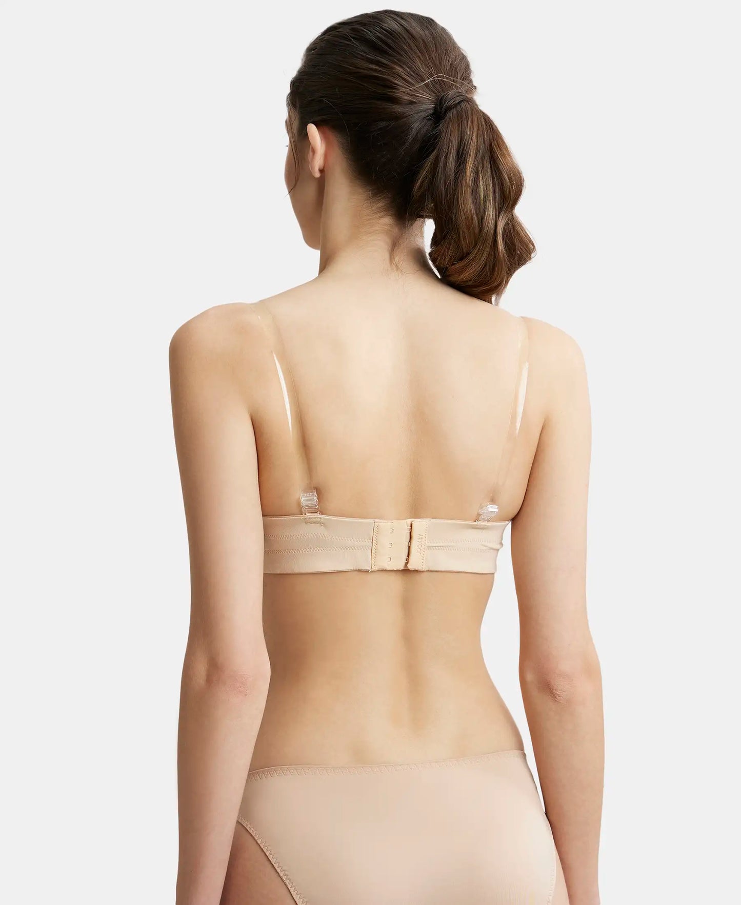 Buy Under-Wired Padded Soft Touch Microfiber Elastane Full Coverage Strapless Bra with Ultra ...