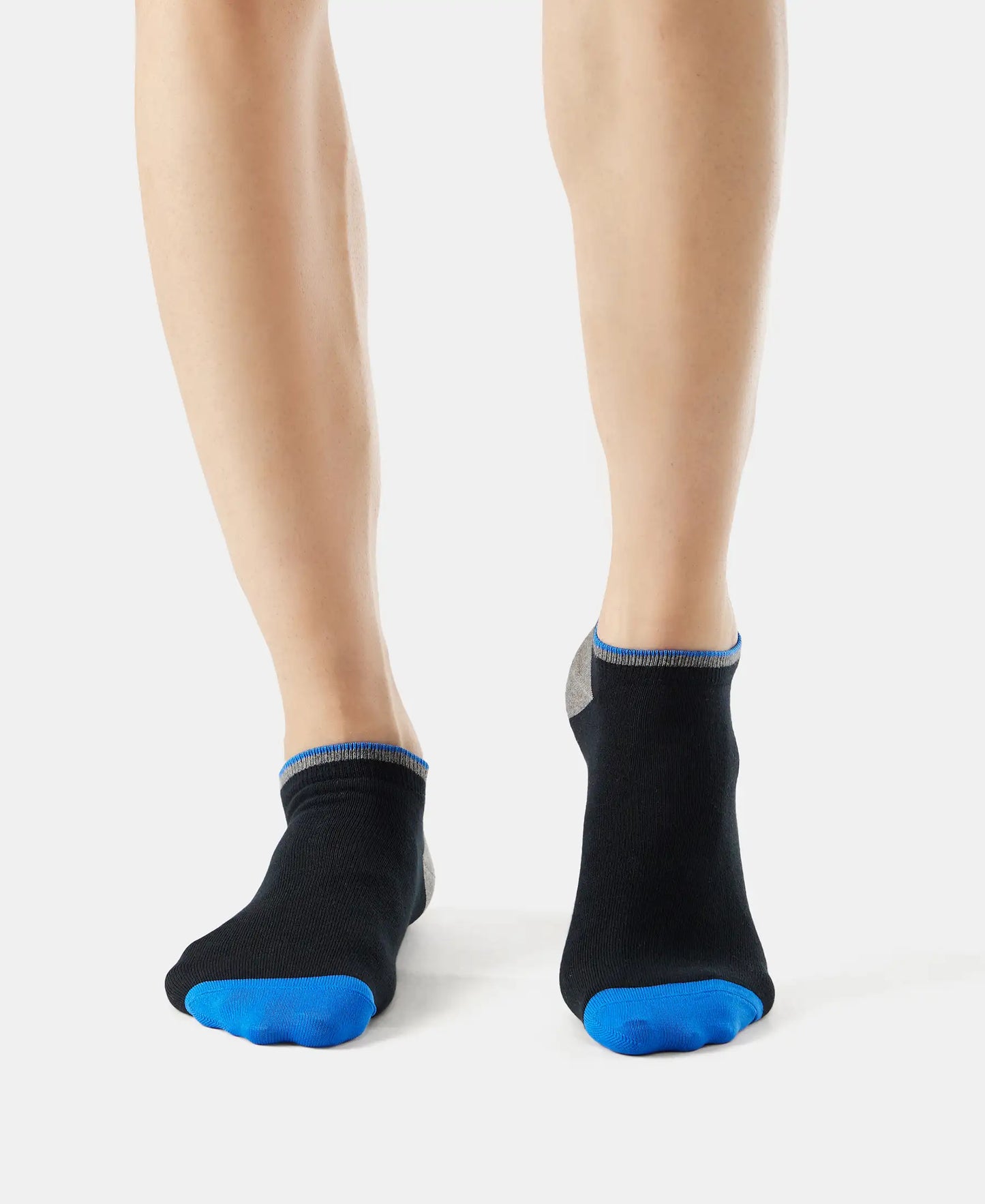 Buy Compact Cotton Low Show Socks With StayFresh Treatment - Black ...